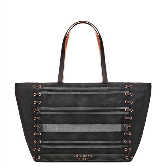 Victoria's Secret | Bags | Victoria Secret Black Tote | Poshmark
